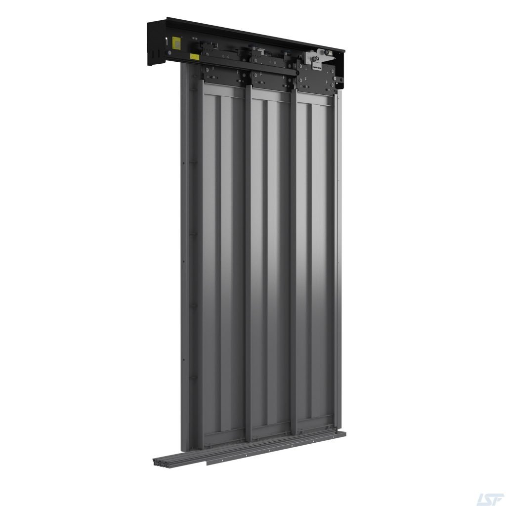 Automatic (telescopic) cabin and landing door – ISF Elevator